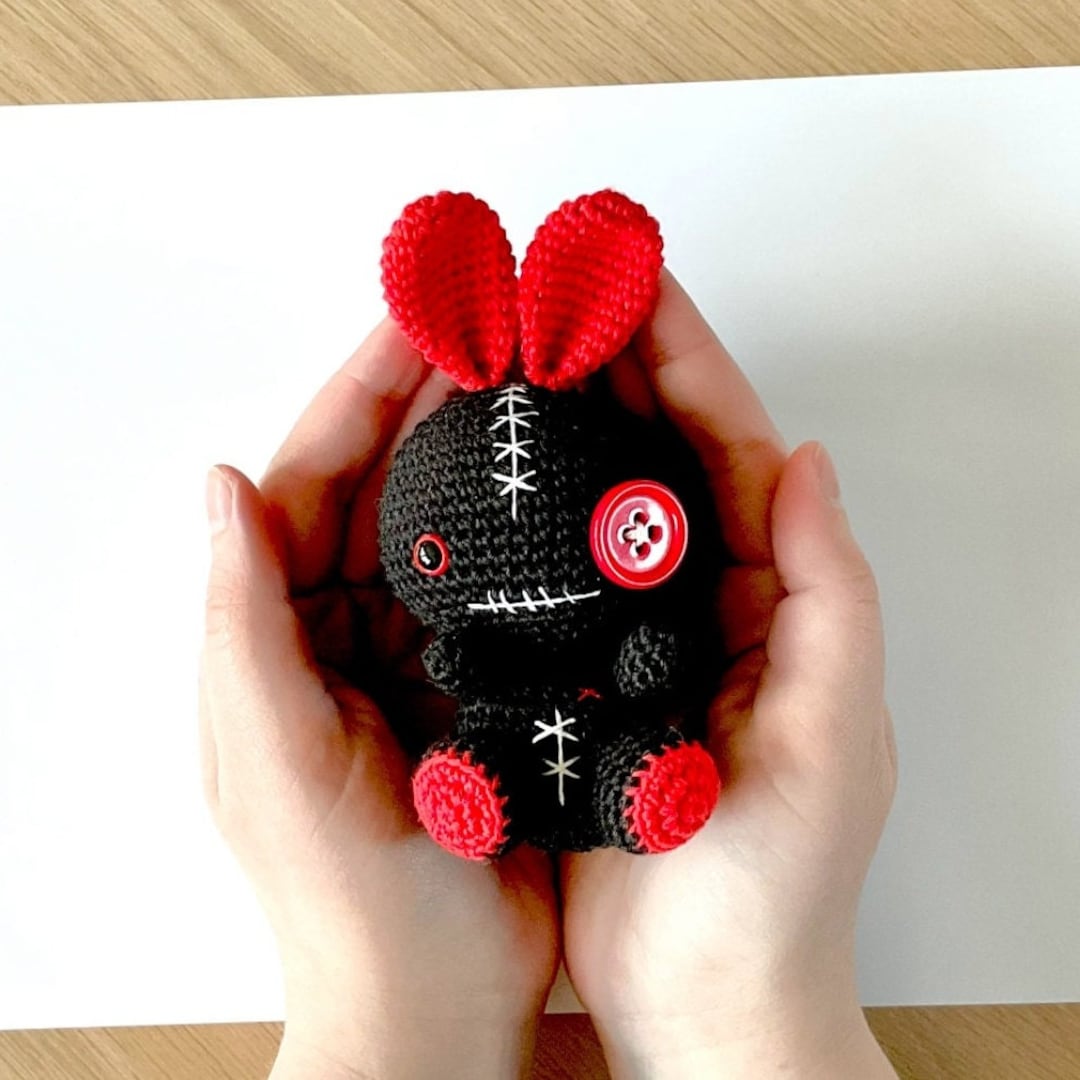 Kawaii Voodoo Bunny Creepy Cute Plush Voodoo Plushie Cute Voodoo Doll ...