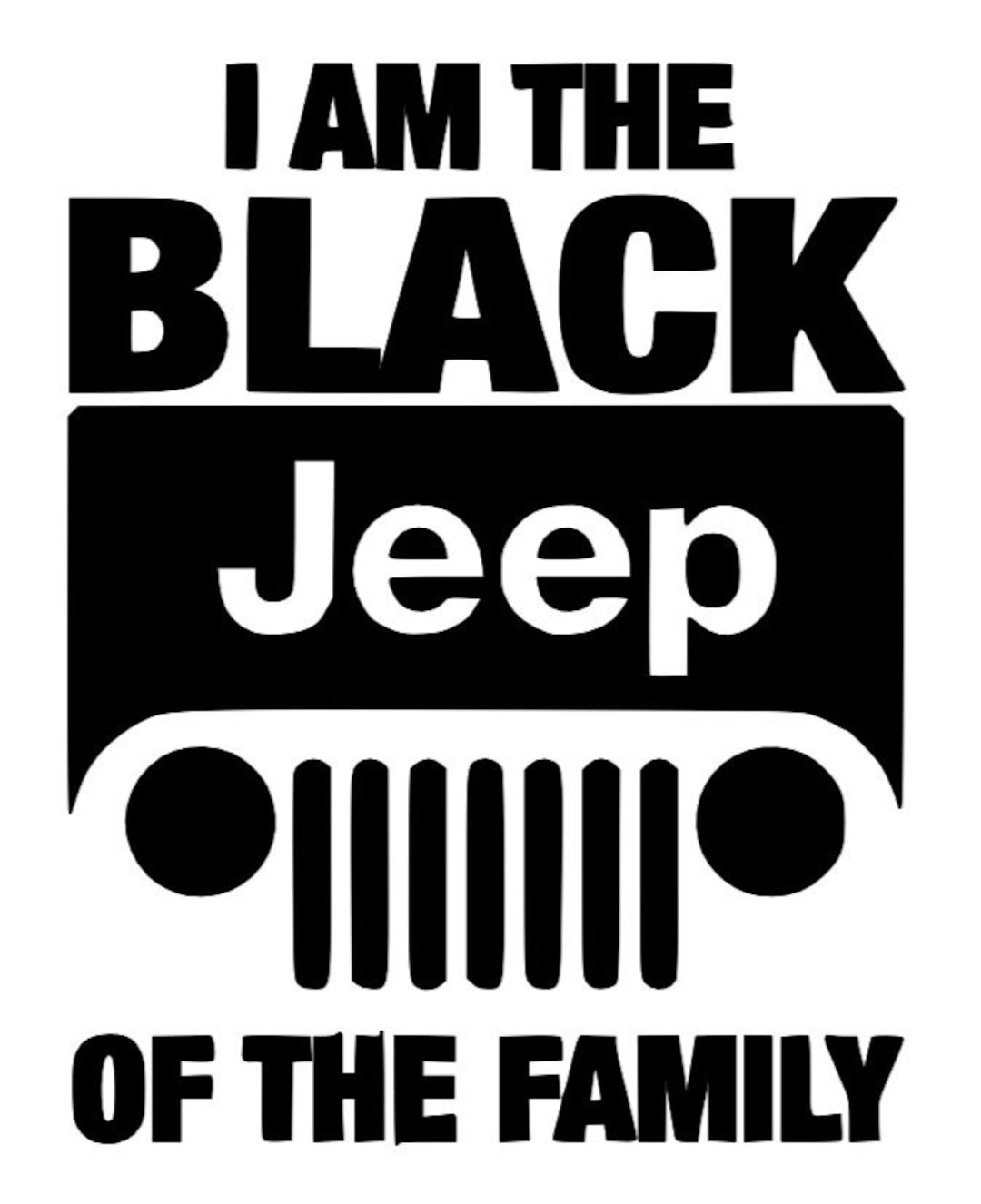Black Jeep of the Family Decal Car Decal Vinyl Sticker - Etsy