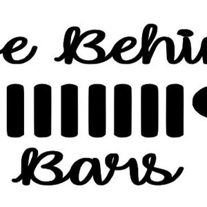 Jeep Life Behind Bars Decal Car Decal Vinyl Sticker - Etsy
