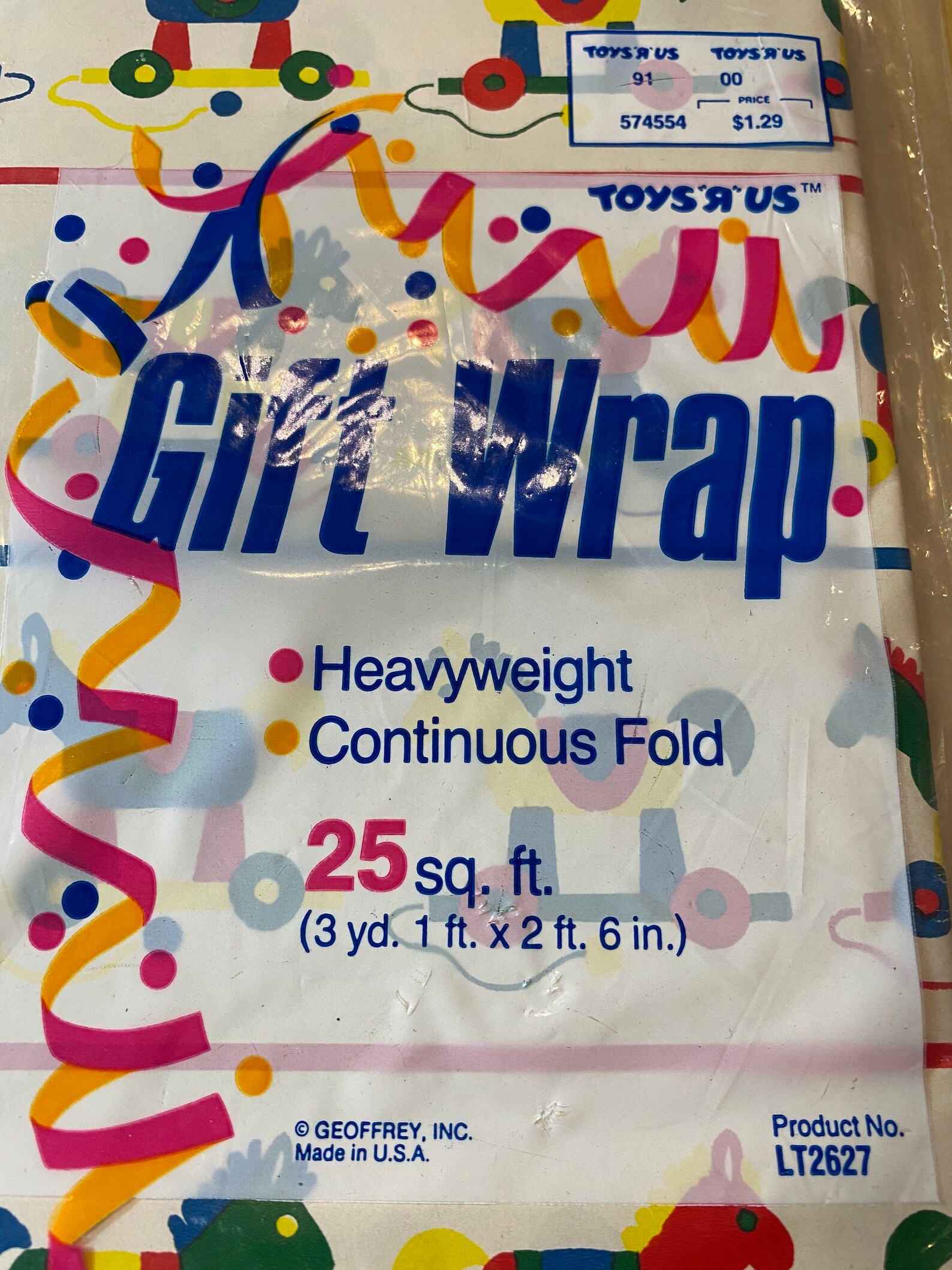 Toys R Us VINTAGE 1970s Flat Fold Wrapping Paper GIFT WRAP 70s - Etsy