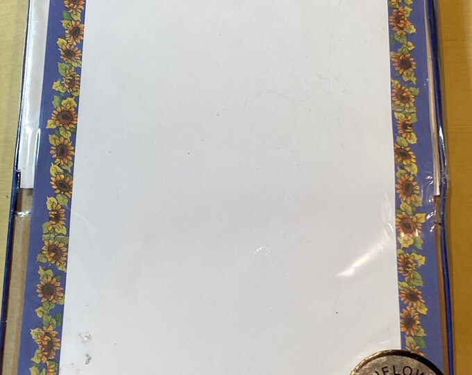 1995 Writing Papers VINTAGE Stationery SUNFLOWERS 90s - Etsy