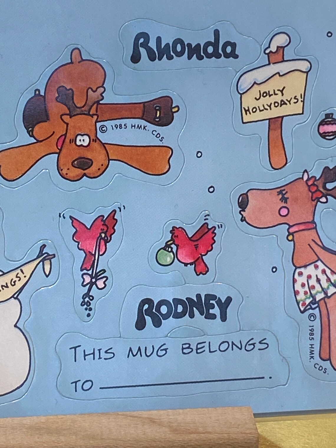 1985 HALLMARK Christmas STICKERS Rhonda Rodney Vintage - Etsy