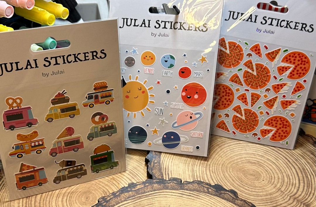 Julai STICKERS Pizza PLANETS Food Trucks - Etsy