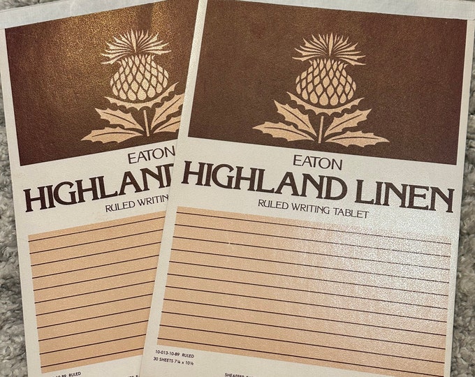 Set of 2 VINTAGE Writing Tablets 1980s EATON Stationery - Etsy