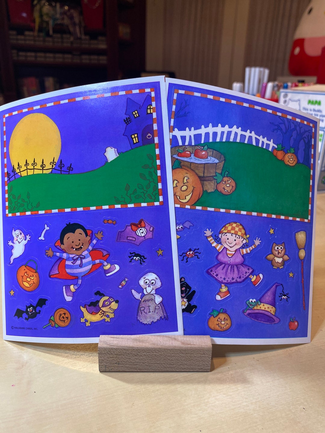 VINTAGE Hallmark STICKERS 90s Halloween Fun Costumes 2 Sheets - Etsy