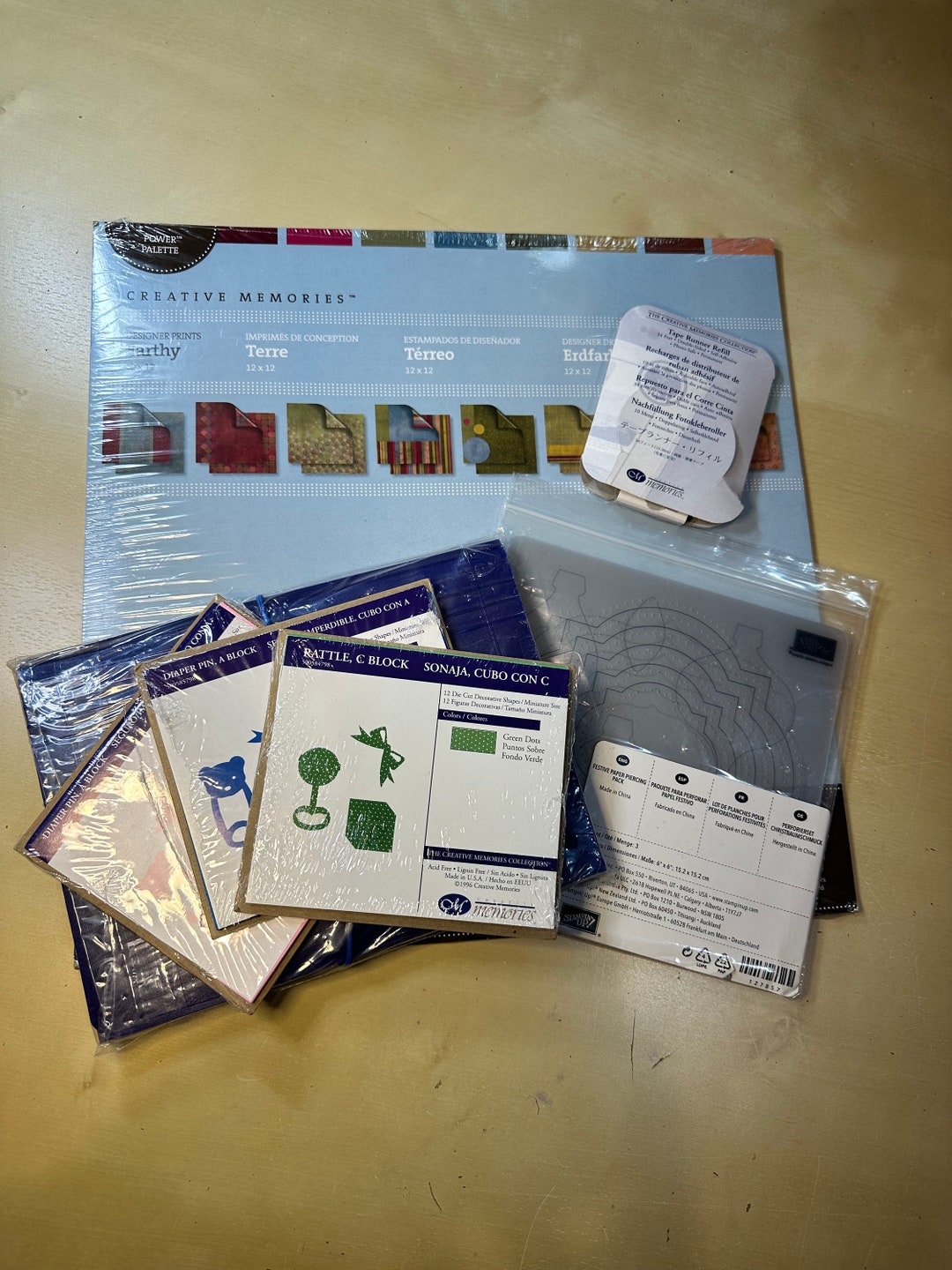 Large Lot CREATIVE MEMORIES Paper, Tape, Photo File, Piercing VINTAGE ...