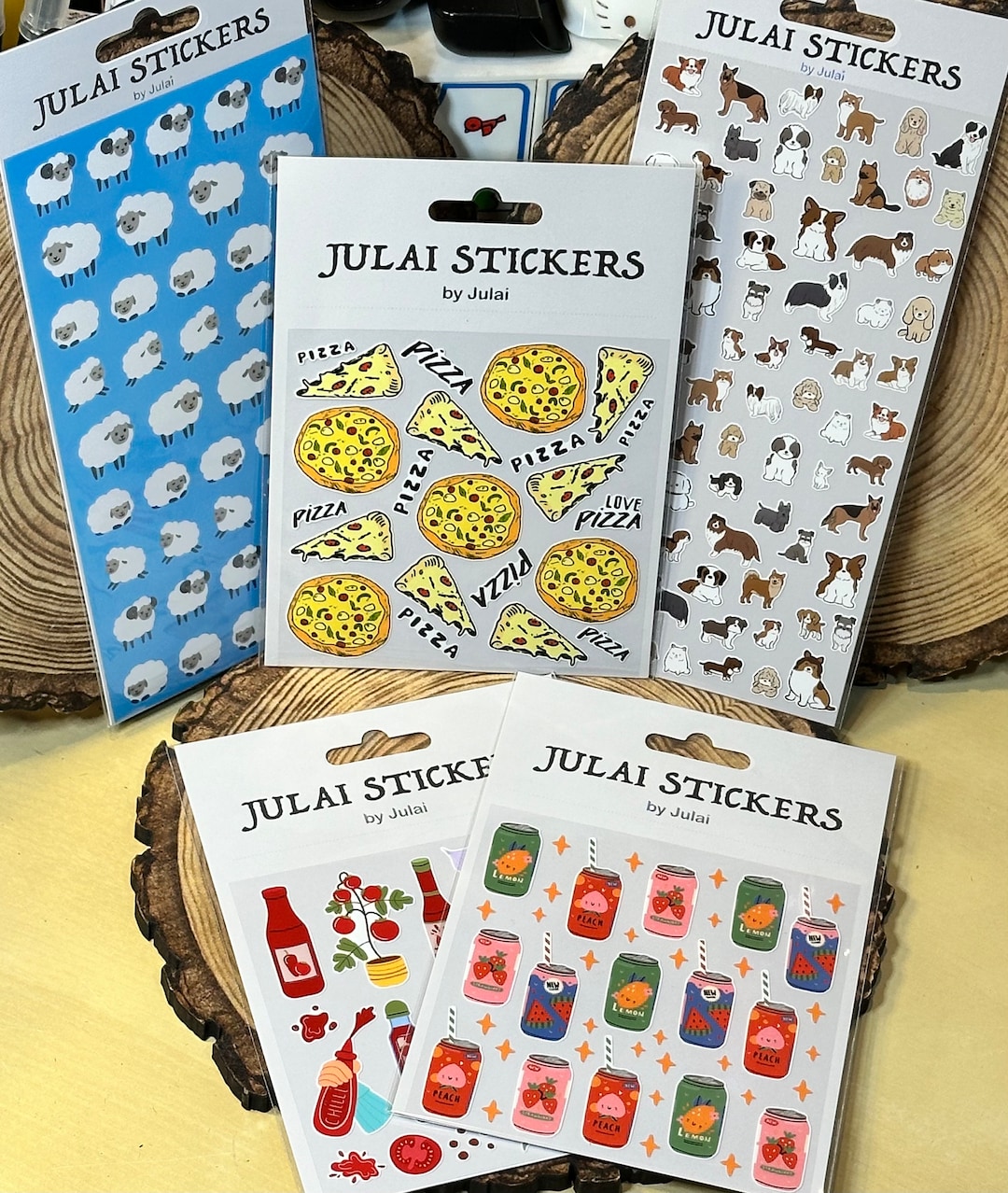 PIZZA Soda JULAI Stickers Hot Sauce SHEEP Dogs - Etsy