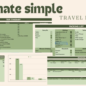 Ultimate Simple Travel Planner - Etsy