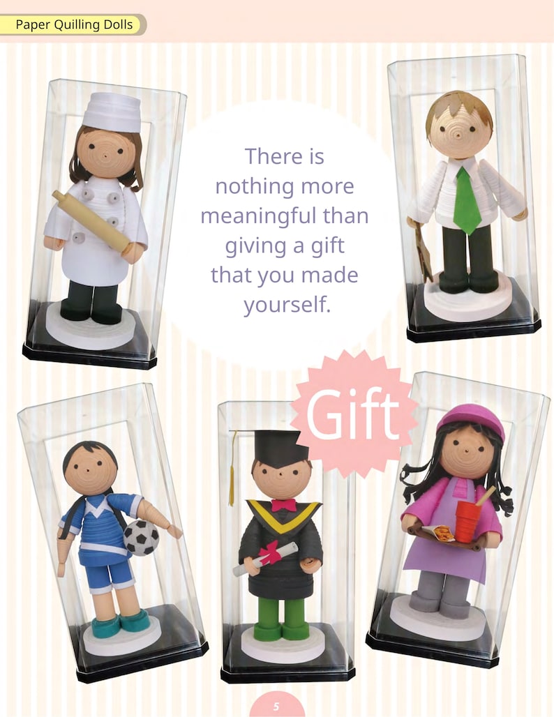 Paper Quilling Dolls! Make These Cute Dolls Yourself. Great DIY ...