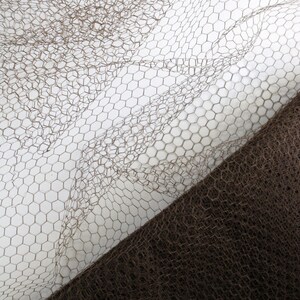 Vintage French Silk Millinery Veil. Chocolate Brown Veiling, 18" Extra ...