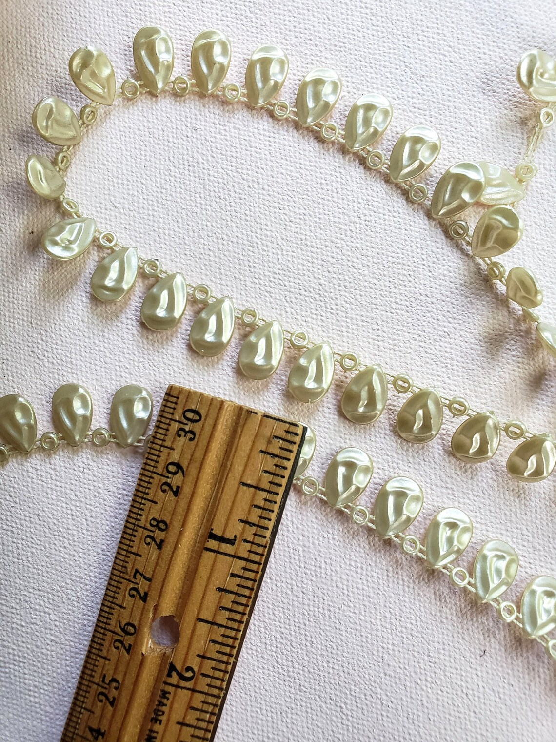 3Y 1960's Vintage Teardrop Beaded Trim Sewing Millinery - Etsy