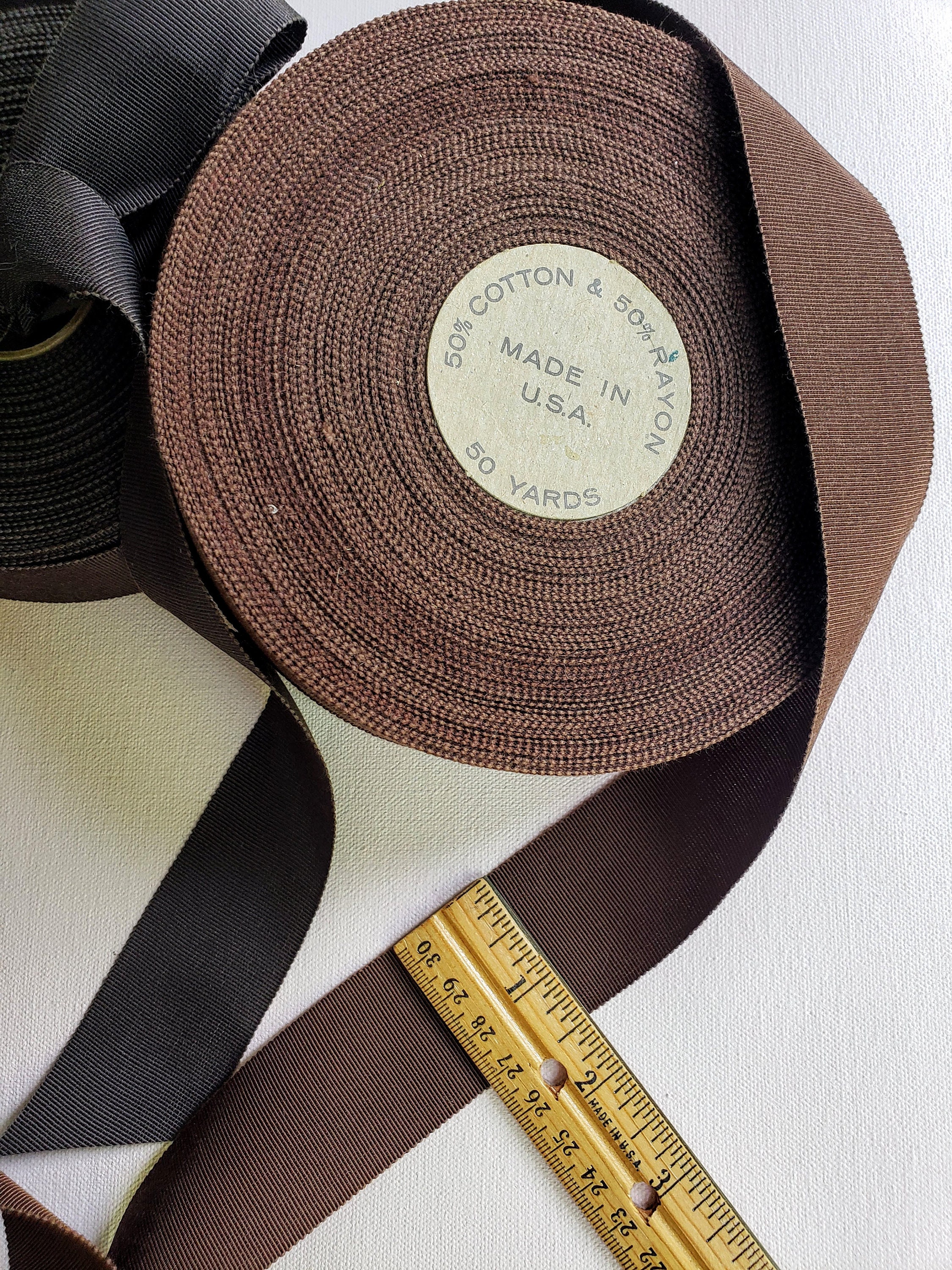 Vintage Grosgrain Ribbon Rayon Cotton Petersham Grosgrain - Etsy