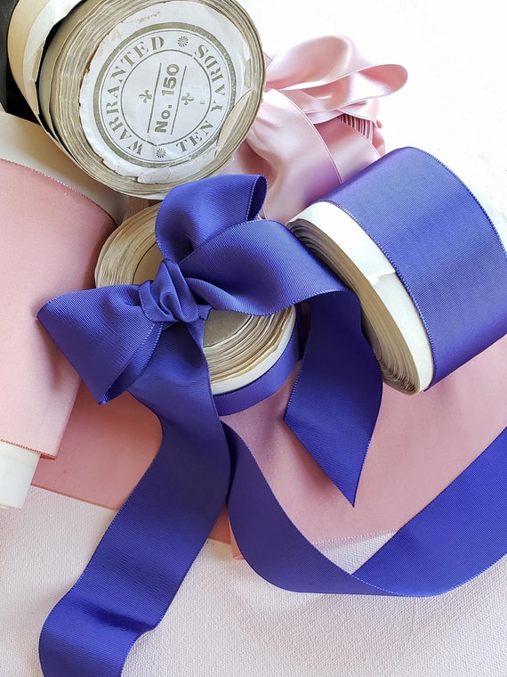 Purple Vintage Rayon Grosgrain Ribbon 1.5 Inch Wide - Etsy