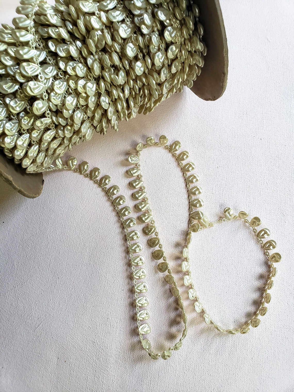 3Y 1960's Vintage Teardrop Beaded Trim Sewing Millinery - Etsy