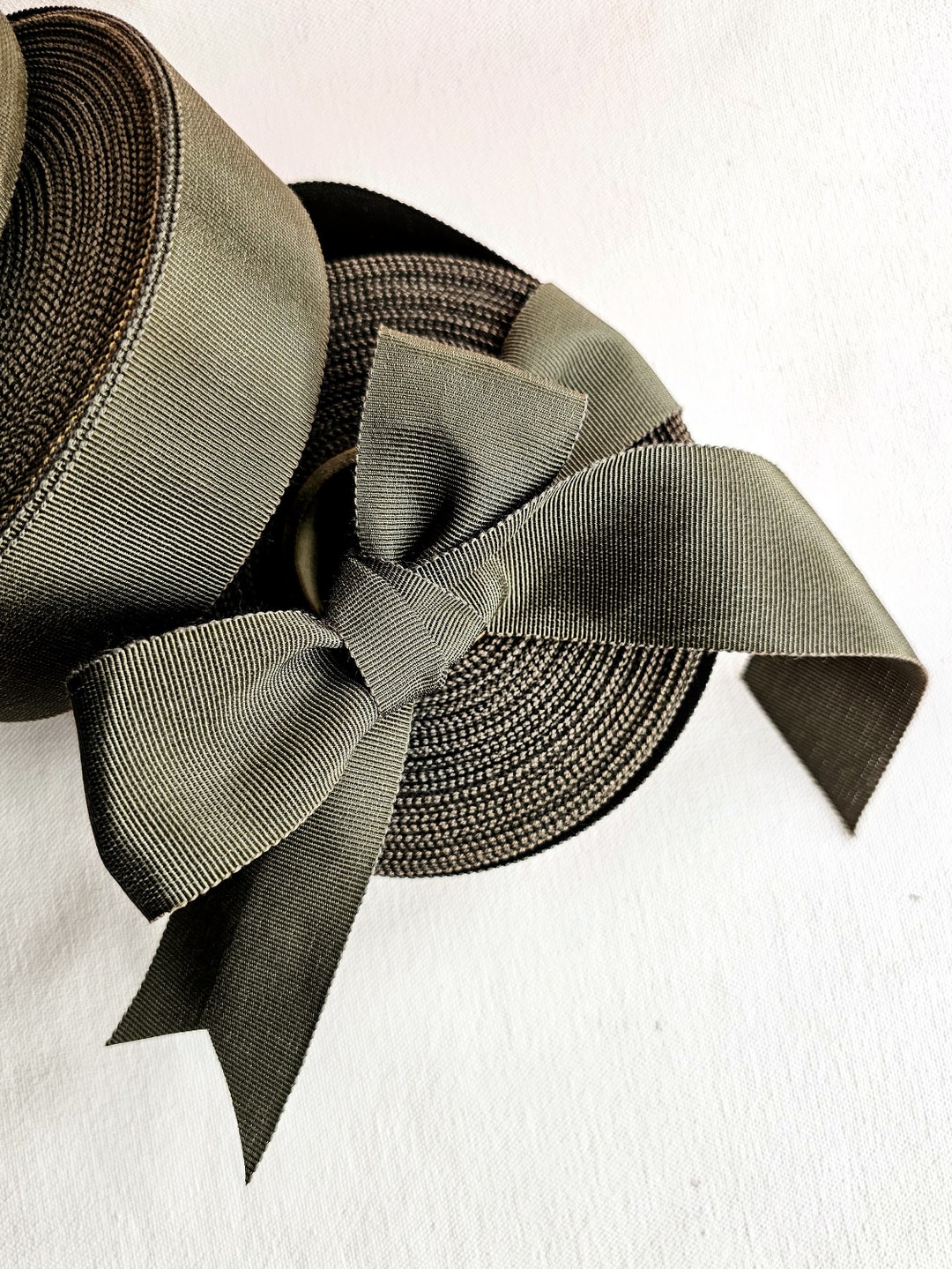 Vintage Grosgrain Ribbon, Rayon Cotton, Petersham Grosgrain, Millinery ...