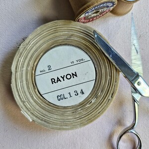 10Y Roll Golden Wheat Vintage Rayon Grosgrain Ribbon, Millinery, Sewing ...