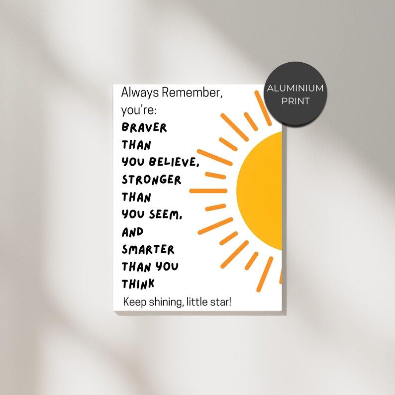 Affirmations for Kids Poster Positive Affirmations Wall Art ...