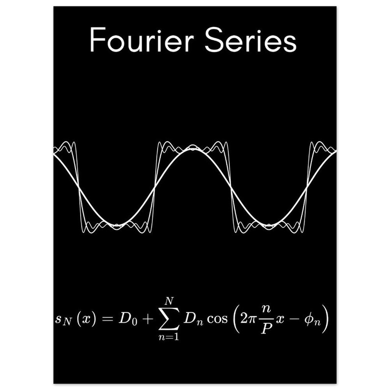 Fourier Series Poster Series Print Mathematical Poster Maths Poster ...