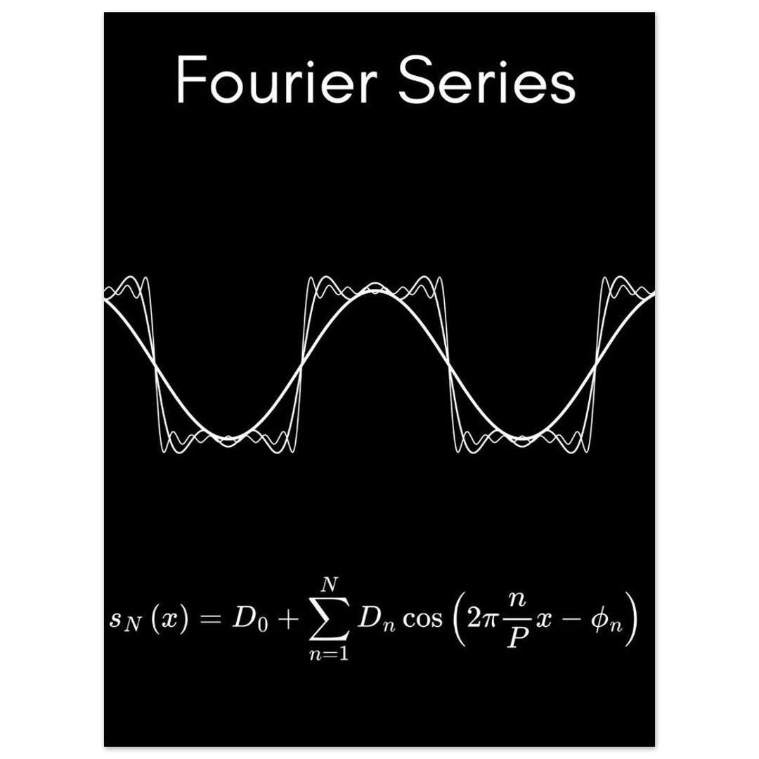 Fourier Series Poster Series Print Mathematical Poster Maths Poster ...