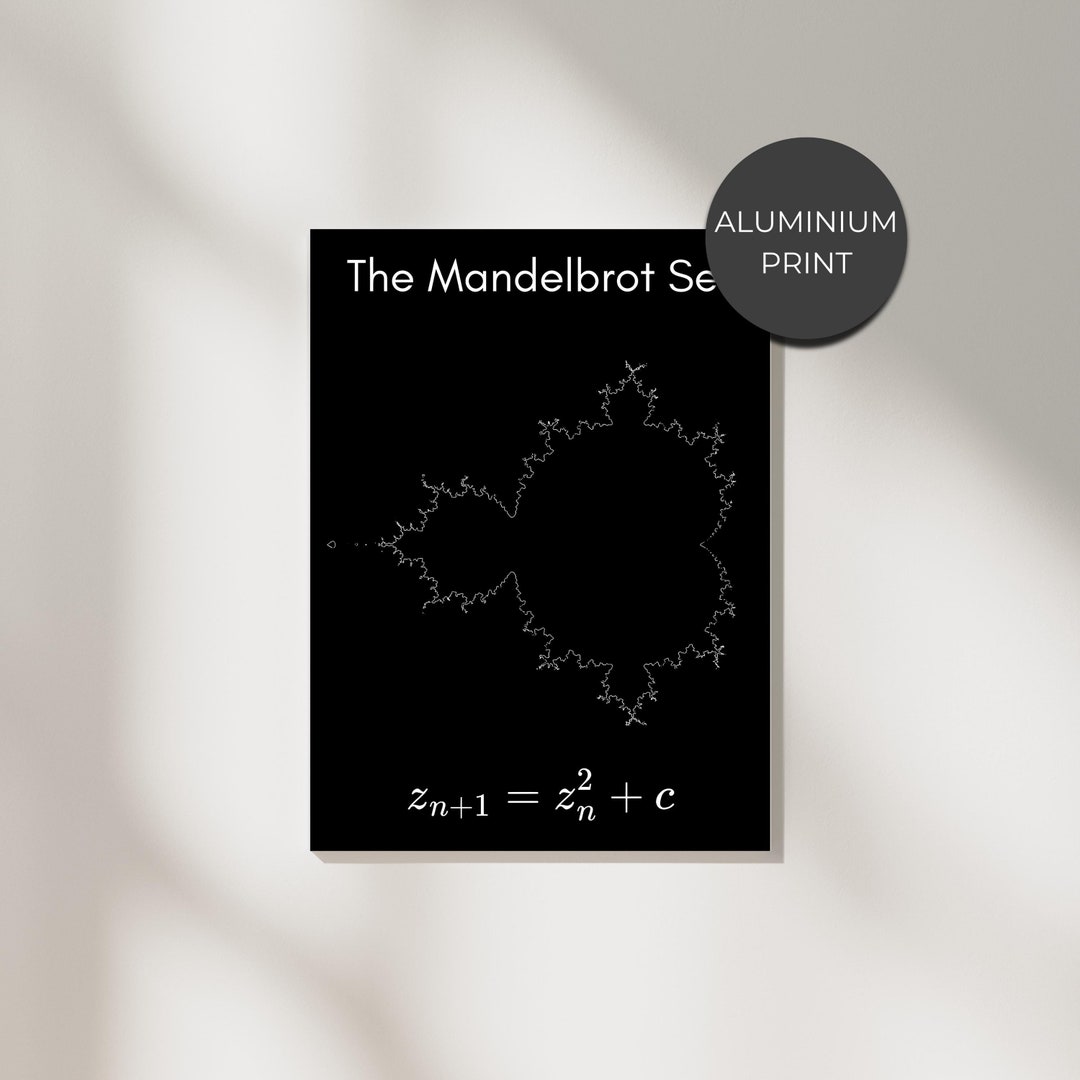 Mandelbrot Set Poster Maths Print Mathematical Poster Maths Poster ...