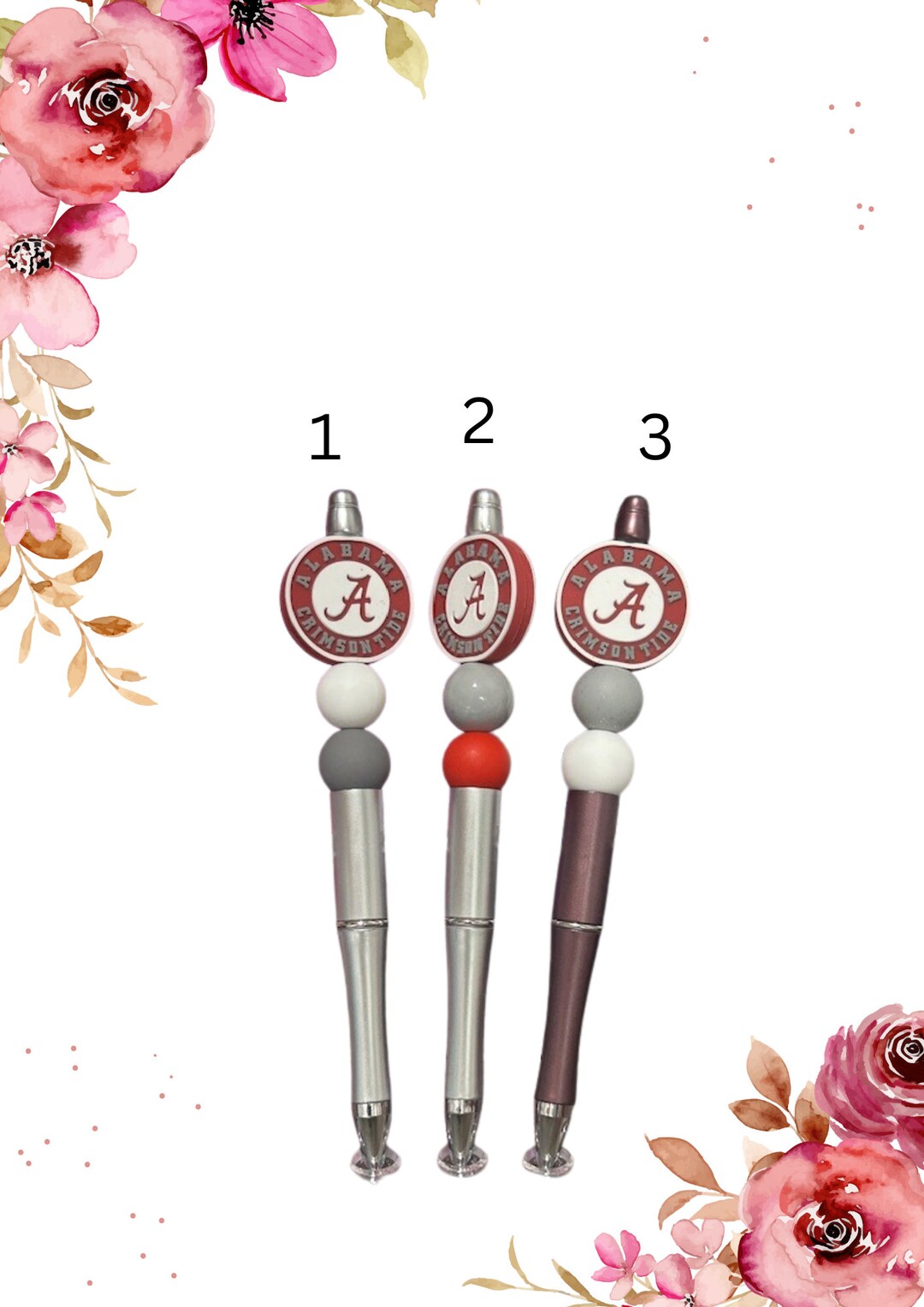 Alabama Crimson Tide - Beaded Pen - Etsy
