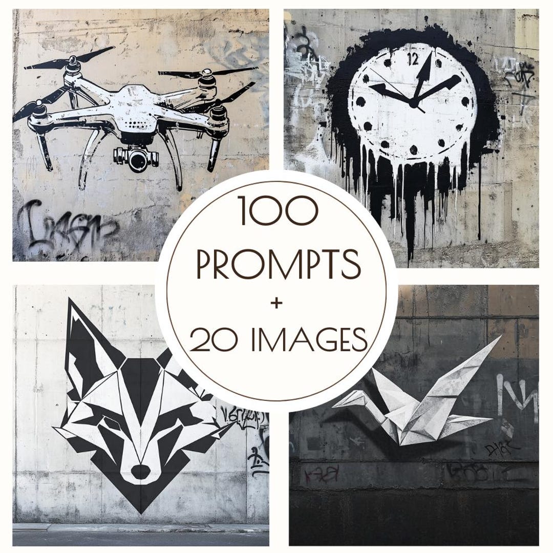 Midjourney Prompts for Minimalist Graffiti Street Art: for Digital ...