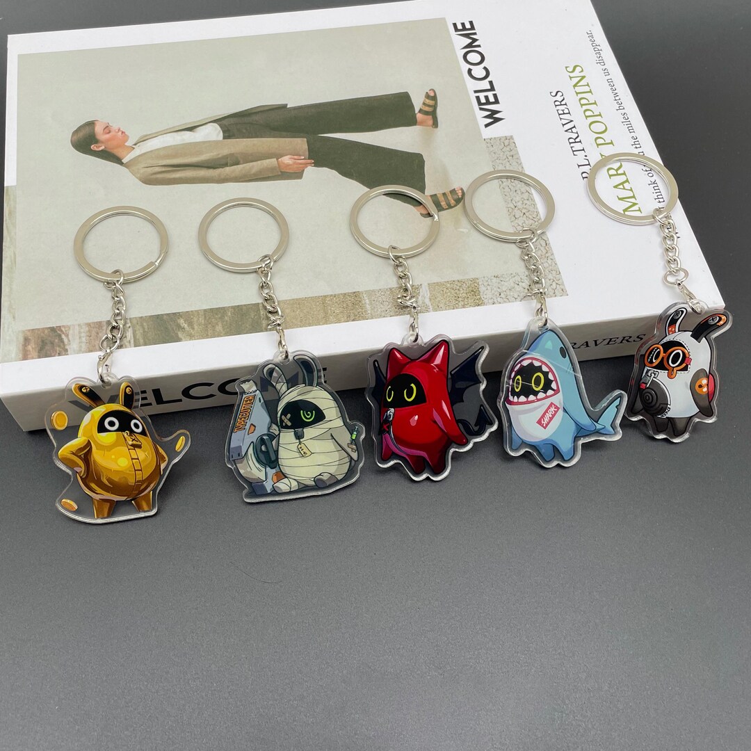 Zenless Zone Zero Keychains, Zzz Keyring Charms, Acrylic Keychain ...