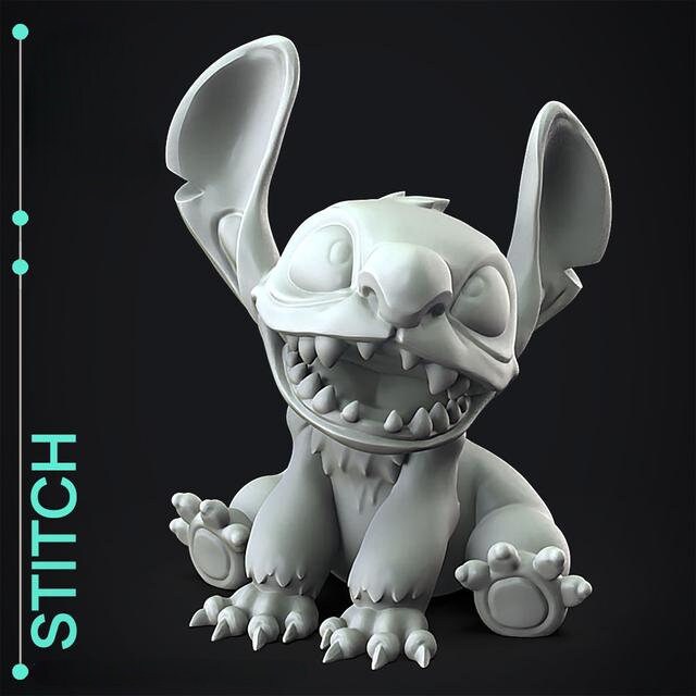 Stitch Figure, Lilo & Stitch Stl File 3D Printing, Stl 3D Model Design ...