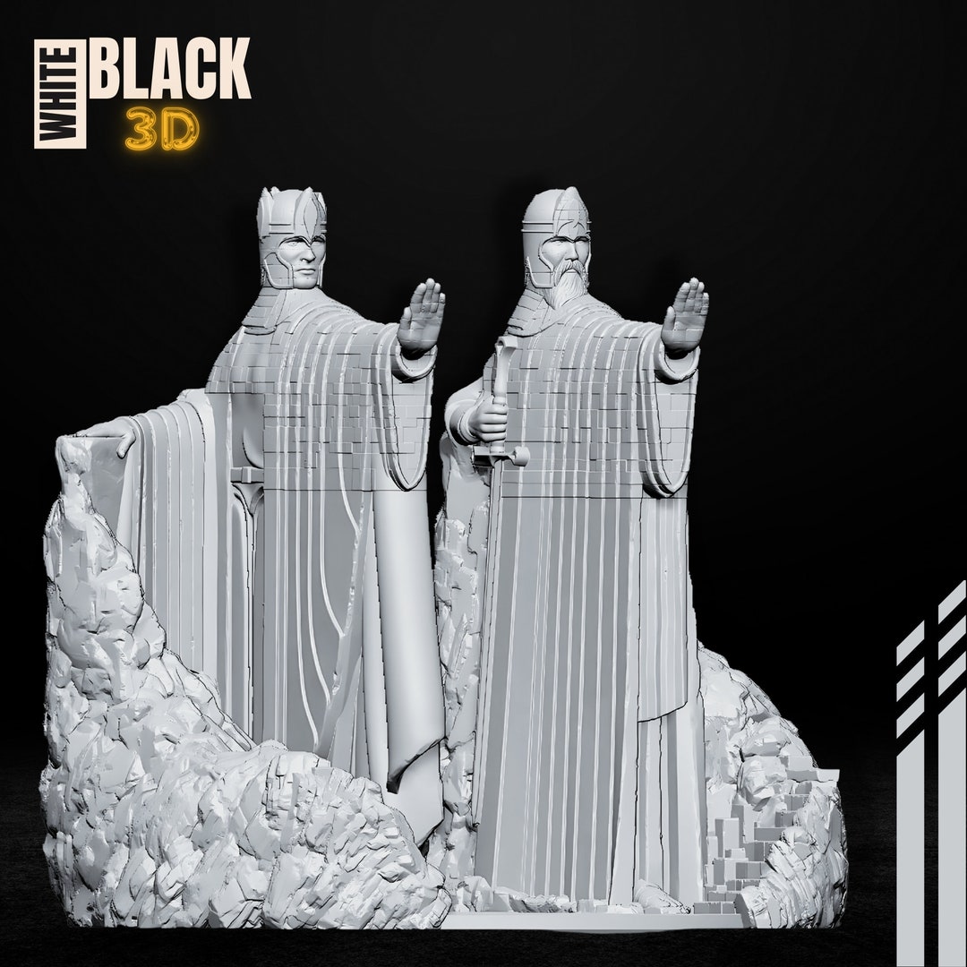 The Argonath, LOTR Stl File for 3D Printing, Stl 3D Model Design, the ...