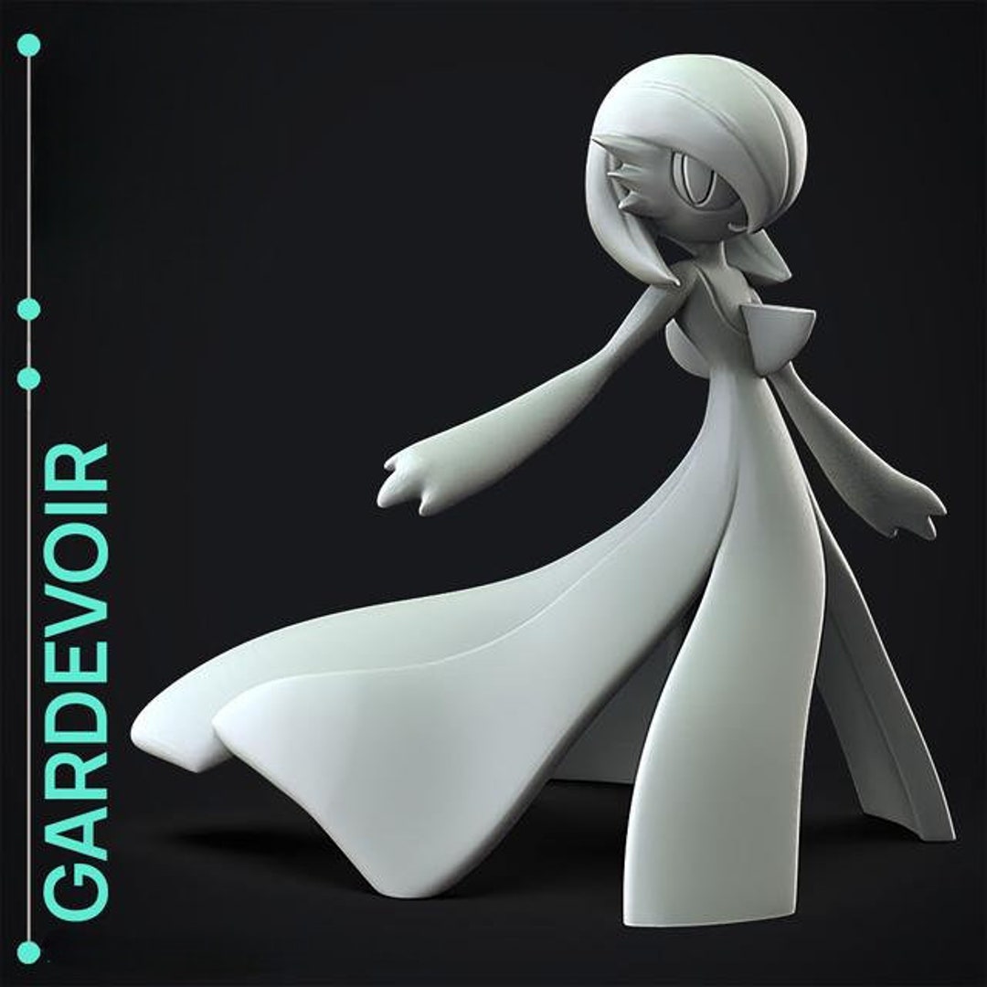 Gardevoir Figure, Pokemon Stl File for 3D Printing, 3D Model Design ...