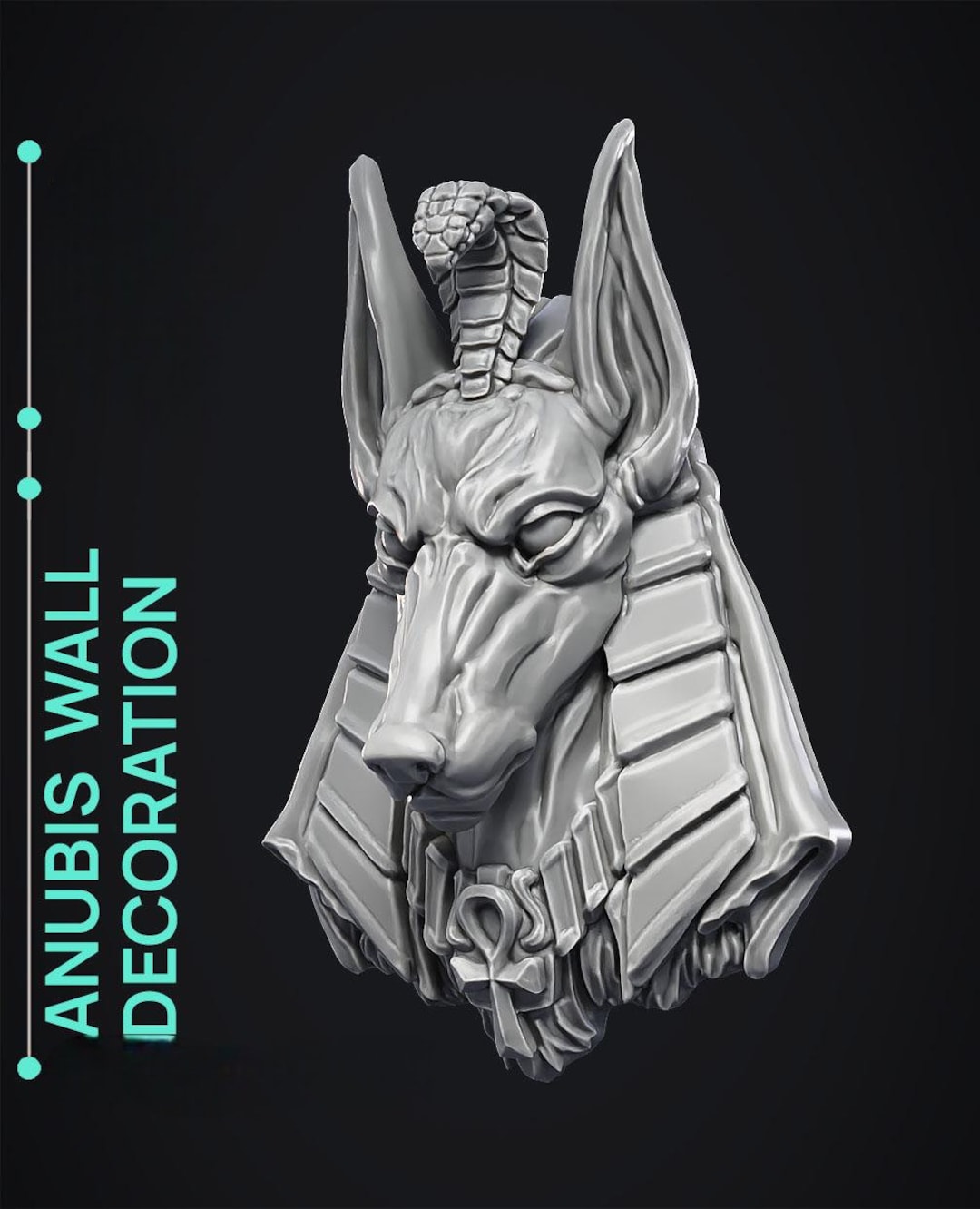 Anubis Wall Decoration, Anubis Wall Decoration Stl File for 3D Printing ...