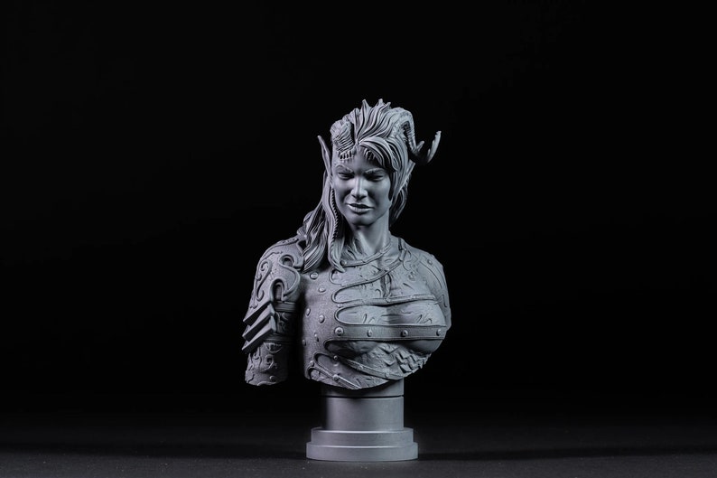 Karlach Bust pre Supported and Unsupported, Karlach Stl File for 3D ...