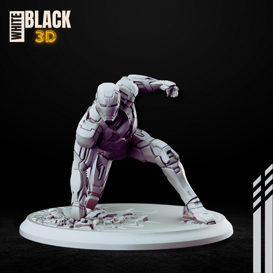 Iron Man Figure, Marvel Stl File 3D Printing, Iron Man Figure Stl 3D ...