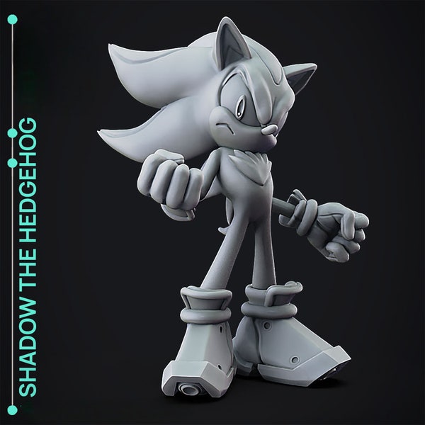 Shadow the Hedgehog 3d - Etsy