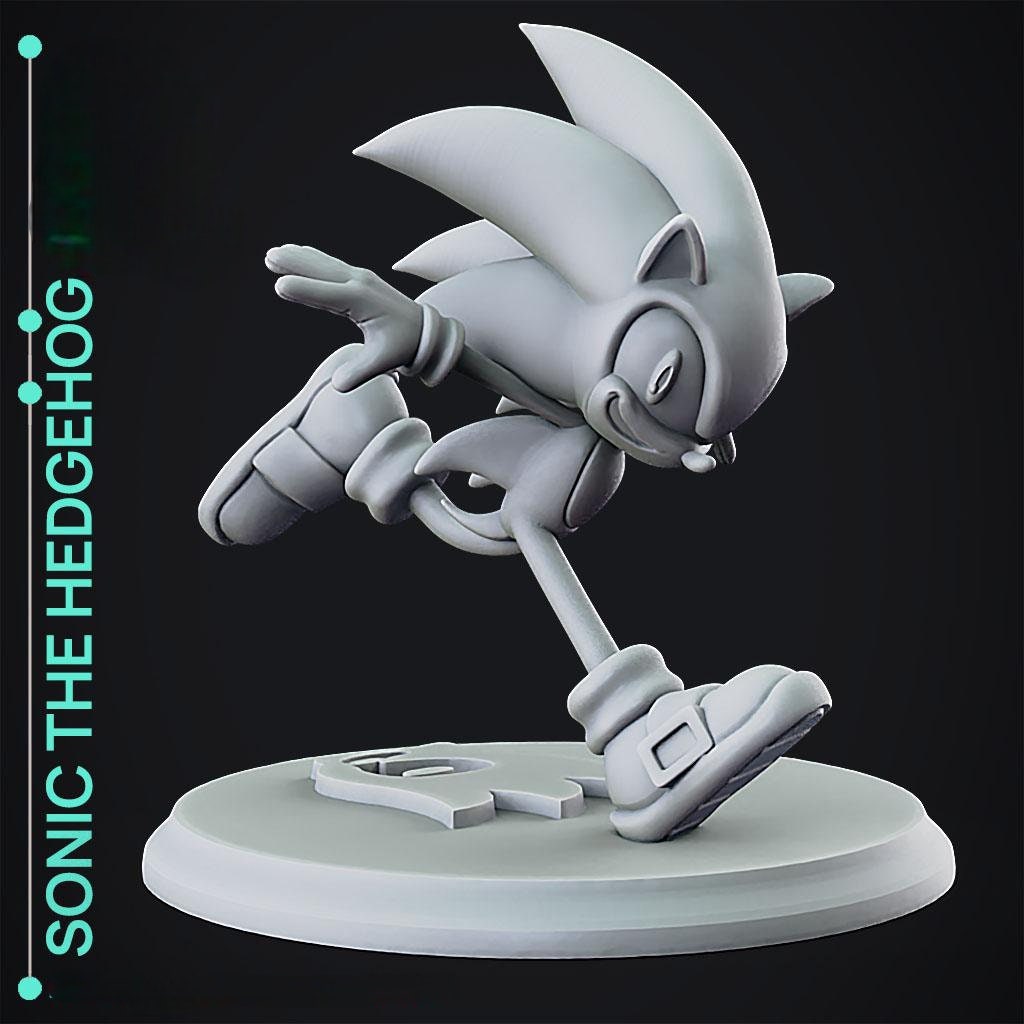 Sonic the Hedgehog Figure, Sonic Stl File for 3D Printing, Stl 3D Model ... Sonic the Hedgehog Figure, Sonic Stl File for 3D Printing, Stl 3D Model ...