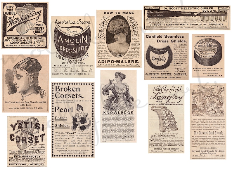 Victorian Advertisements 1890's Women's Magazine Ads Corsets Quack ...