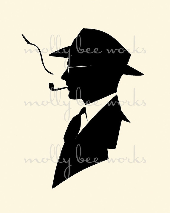 Vintage Man Silhouette