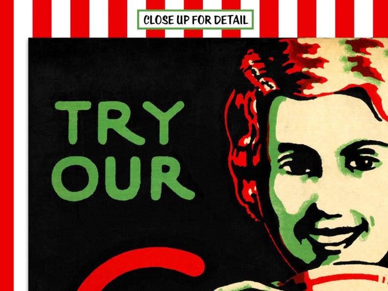 Antique Vintage 1930's Soda Fountain Lunch Counter Signs Malted Milk ...