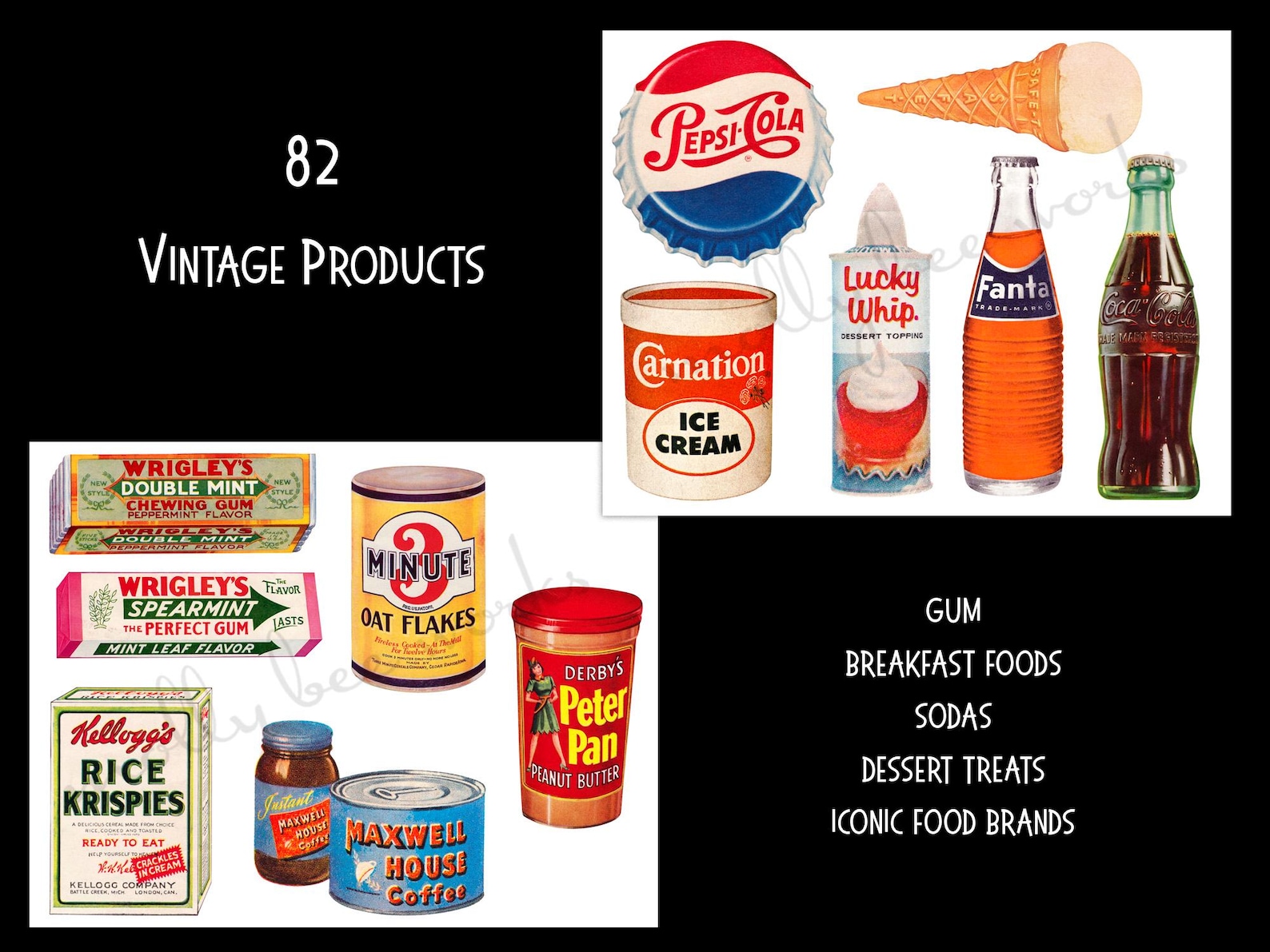 Vintage Products! Nostalgia Galore Food Drink Beauty Canned Goods Baby ...
