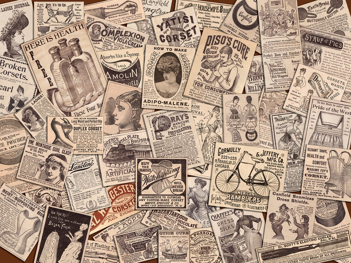 Victorian Advertisements 1890's Women's Magazine Ads Corsets Quack ...