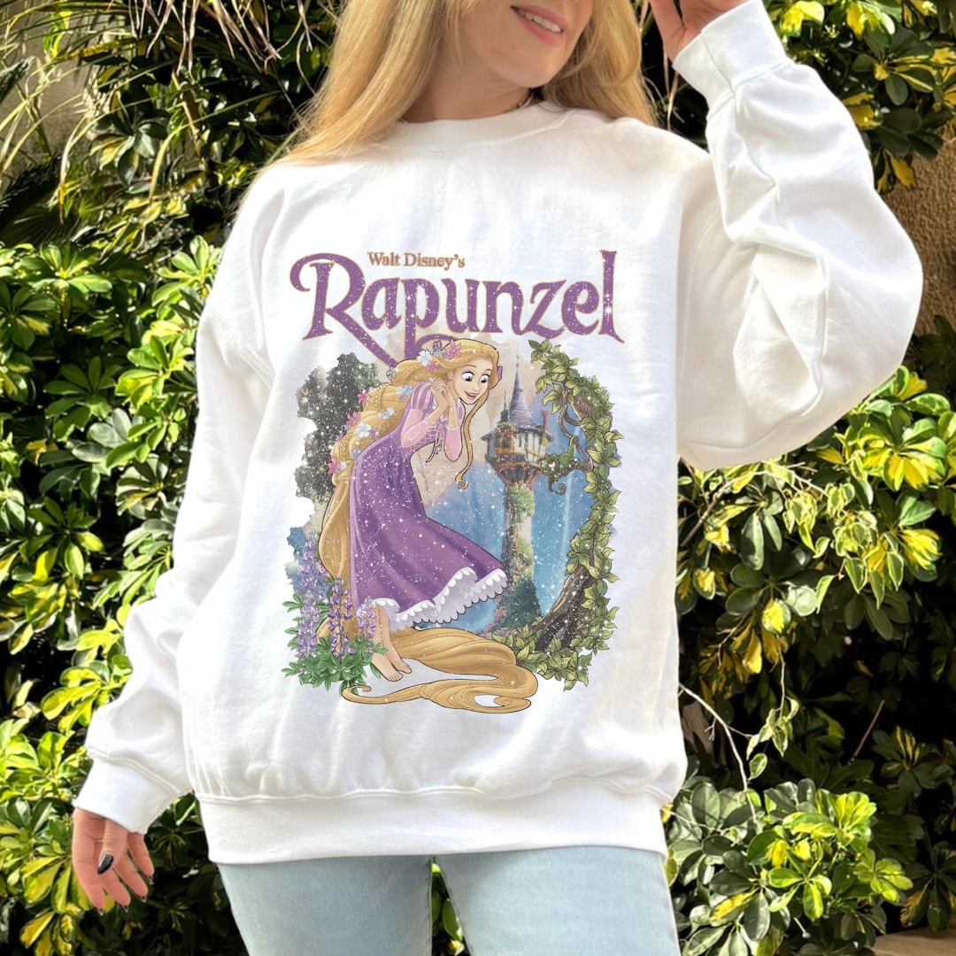 Rapunzel Sweatshirt Disney Princess Crewneck Tangled Sweatshirt Cute ...
