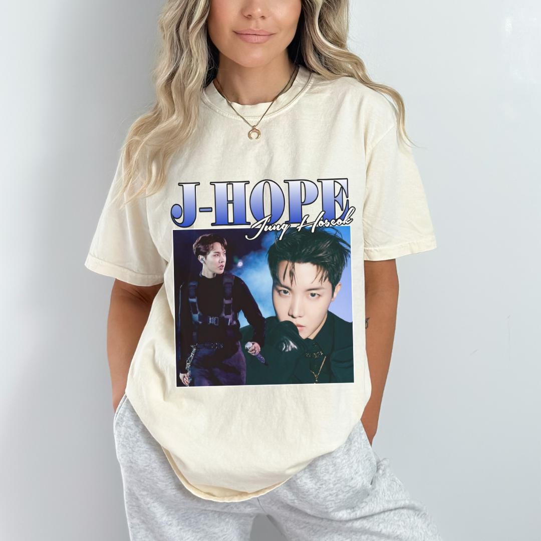 Jhope Shirt Retro BTS T-shirt Jung Hoseok Graphic Shirt K-pop Fans Gift ...