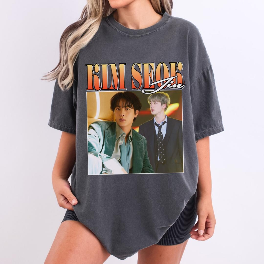 Kim Seok Jin Shirt Retro BTS T-shirt Seok-jin Graphic Shirt K-pop Fans ...