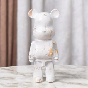 Cute Bear Brick Action Figurine for Home Decor, Colorful Resin Ornament ...