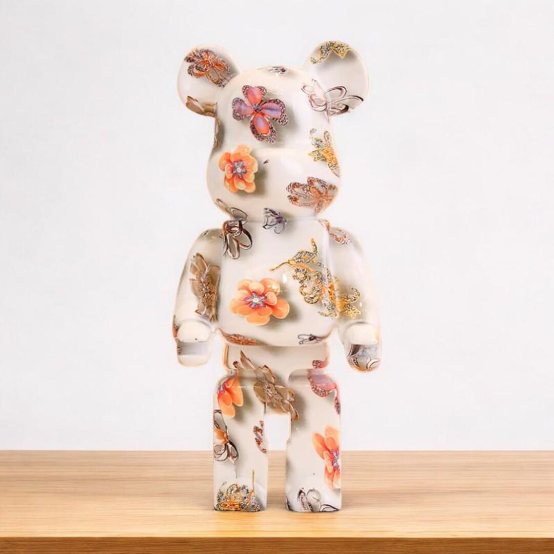 Unique Bear Brick Statue for Office Decor, Decorative Resin Ornament ...
