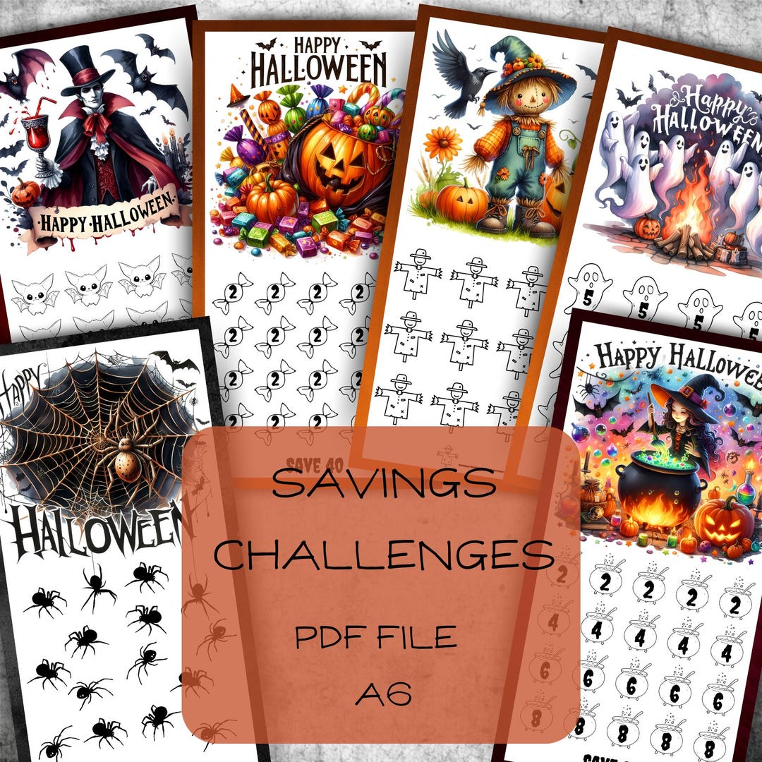 Scary Halloween Savings Challenges, Spooky Mini Savings Challenges ...