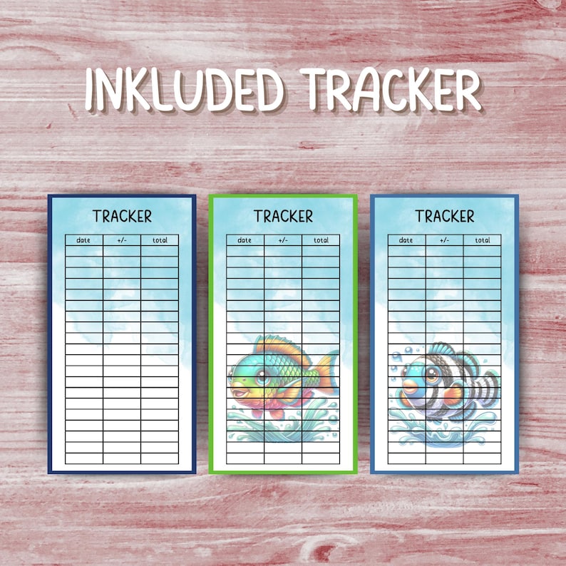 Cute Fish Savings Challenge A6 Printable Budget Game for Kids Pocket ...