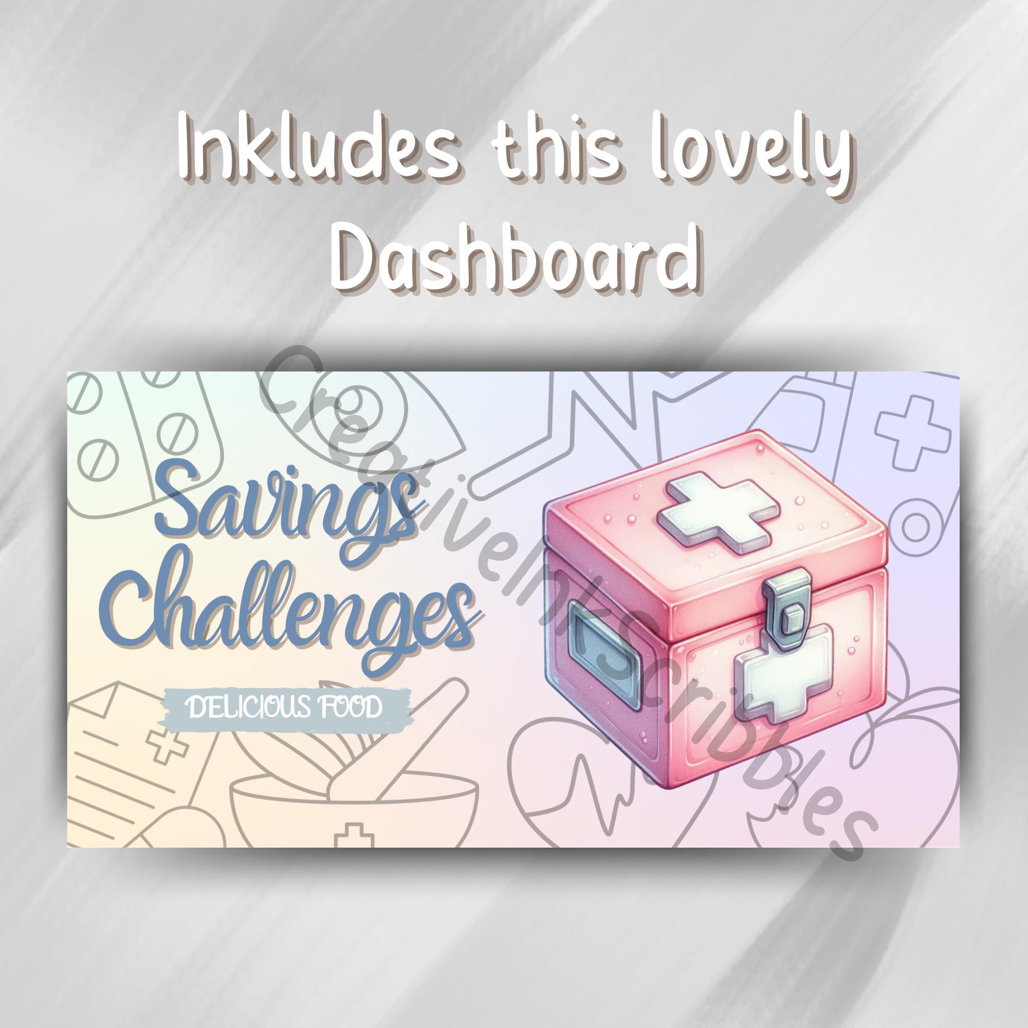 Medical Funds Savings Challenges, Health Challenges Bundle for A6 ...