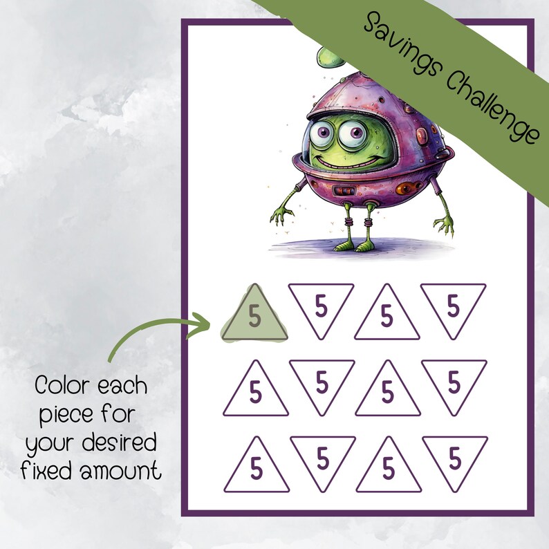Alien Savings Challenges, Space Mini Savings Challenges Bundle, Low ...