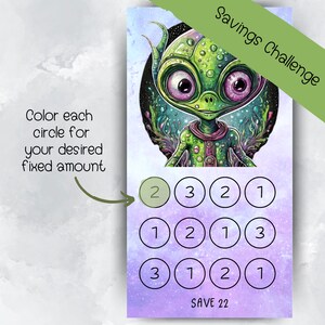 Alien Savings Challenges, Budget Binder Challenge, Savings Challenges ...